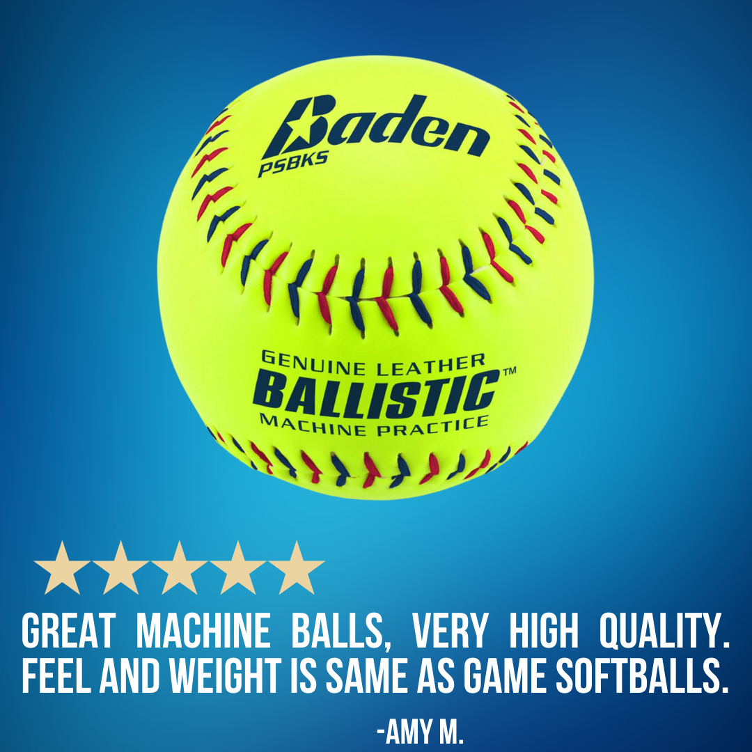 Ballistic Pitching Machine Softballs - 1 Dozen – Baden Sports