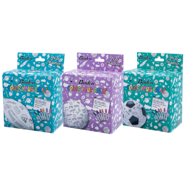 Color Your Own Mini Ball Bundle – Baden Sports